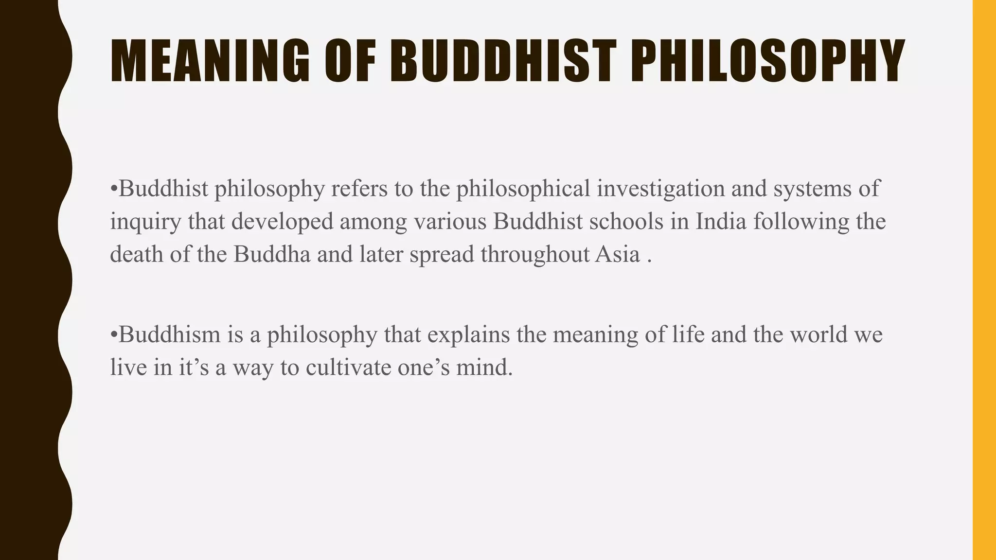 Buddhist philosophy ppt | PPTX