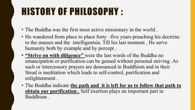 Buddhist philosophy ppt | PPT