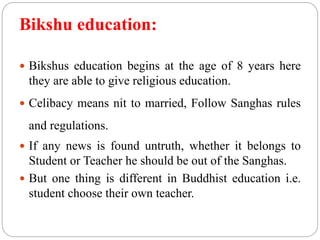 Buddhist system of education | PPTX