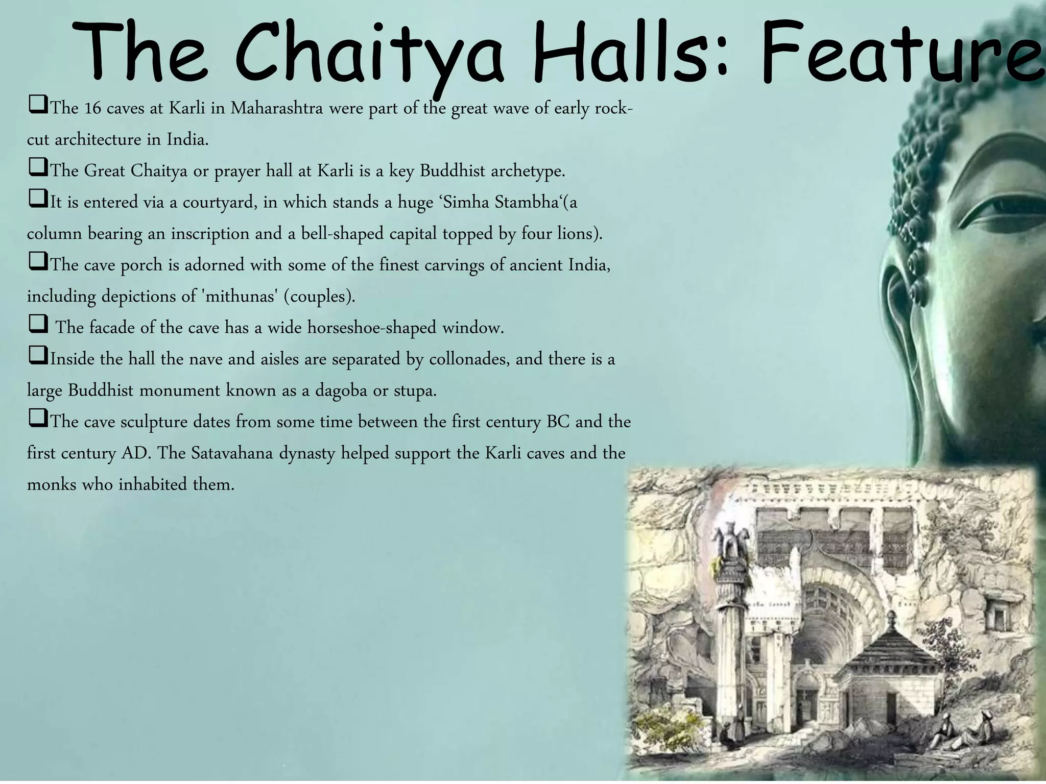 Chaitya Hall At Karli | PPTX | Buddhism | Religion & Spirituality