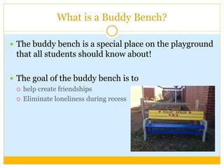 Buddy bench strategies | PPTX