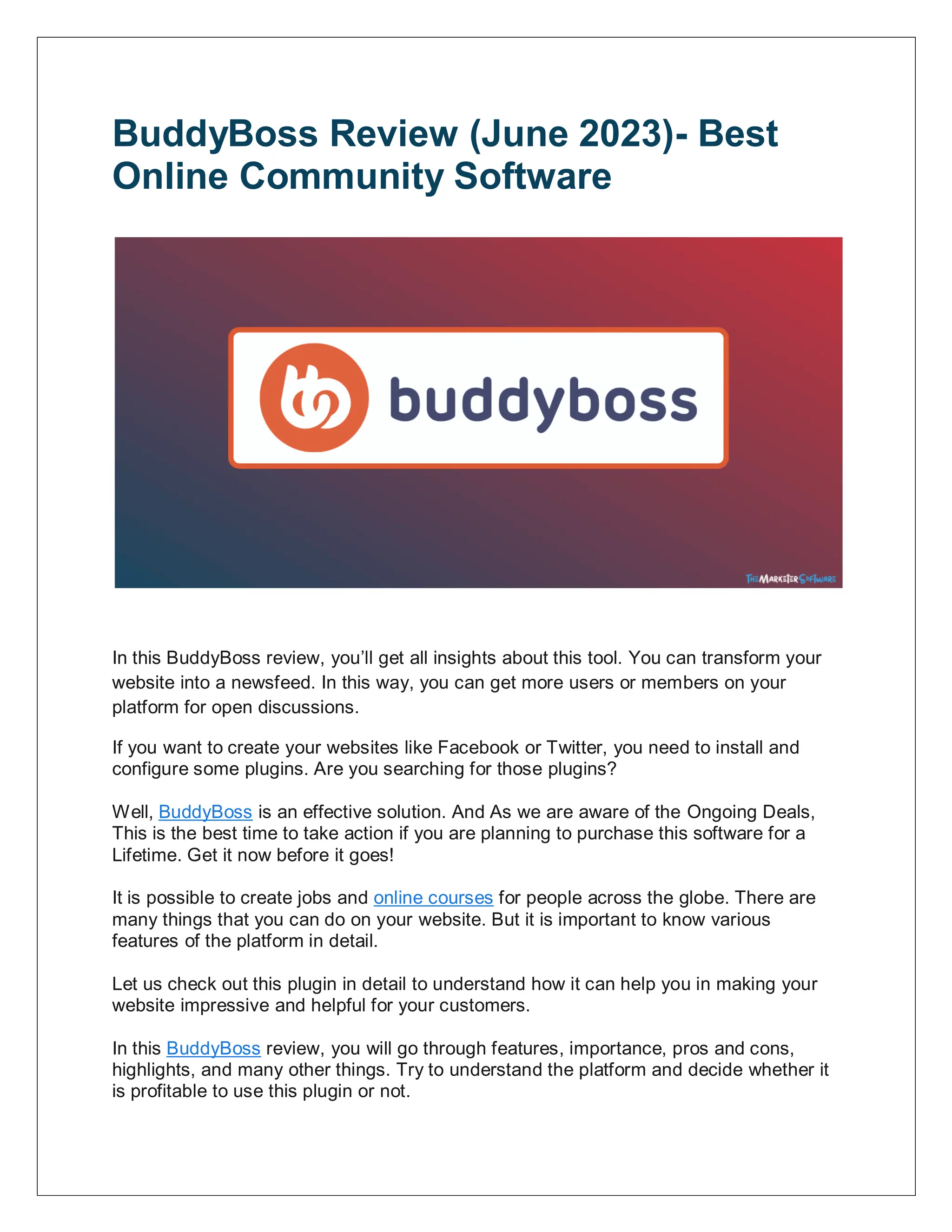 BuddyBoss Review: Unveiling the Features and Benefits of this Powerful ...