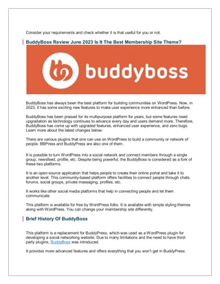 BuddyBoss Review: Unveiling the Features and Benefits of this Powerful ...