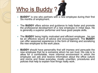 Buddy program | PPTX