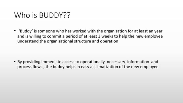 Buddy program | PPTX