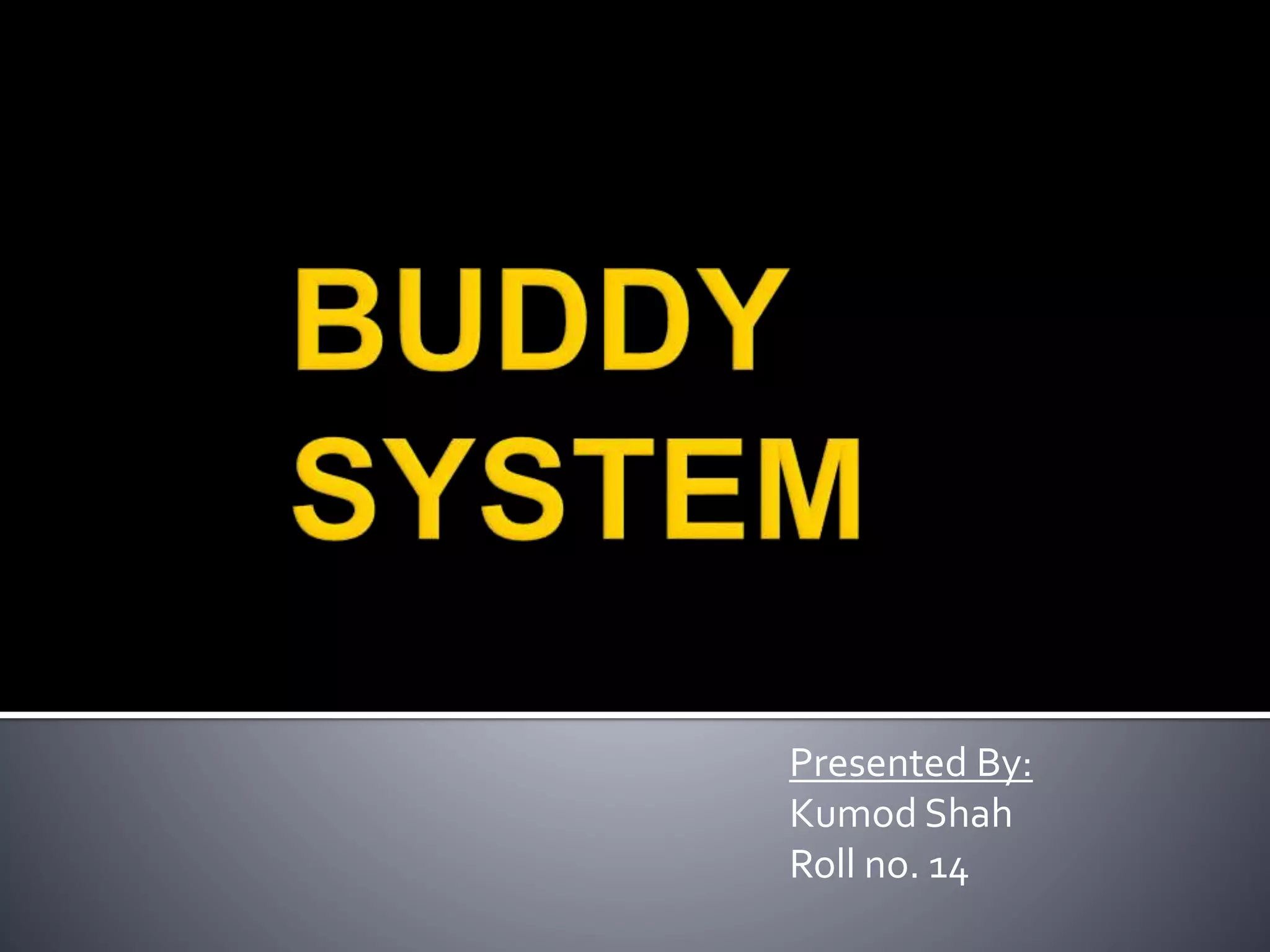 Buddy Memory Allocation system | PPTX