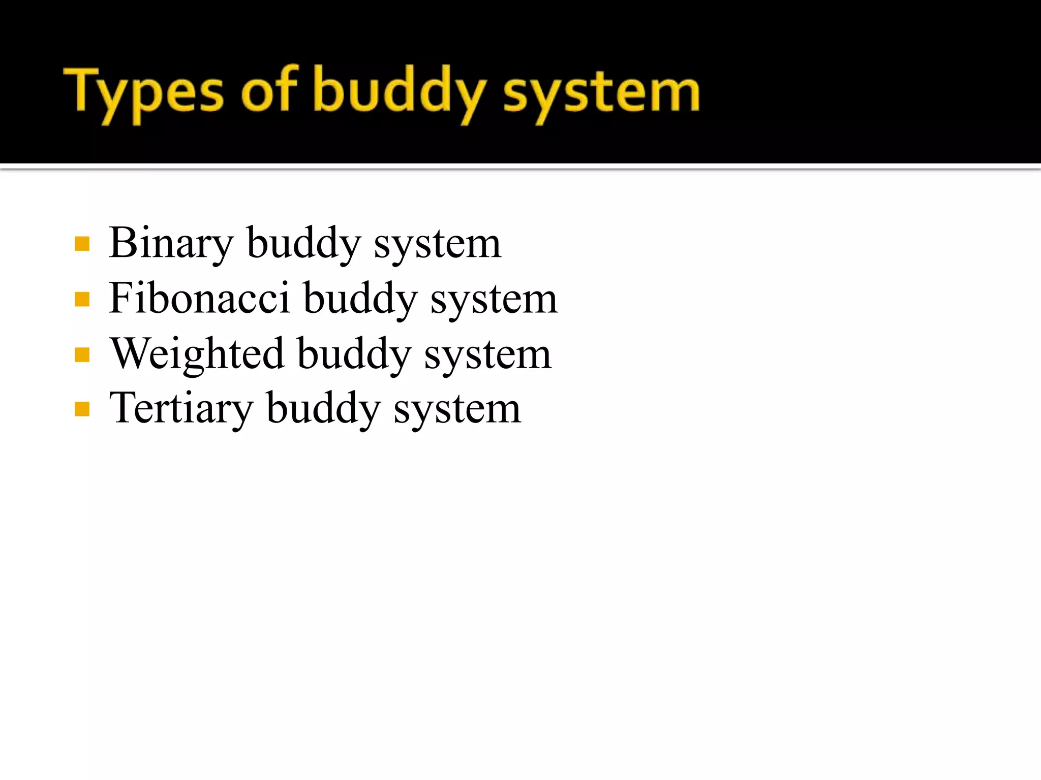Buddy Memory Allocation system | PPTX