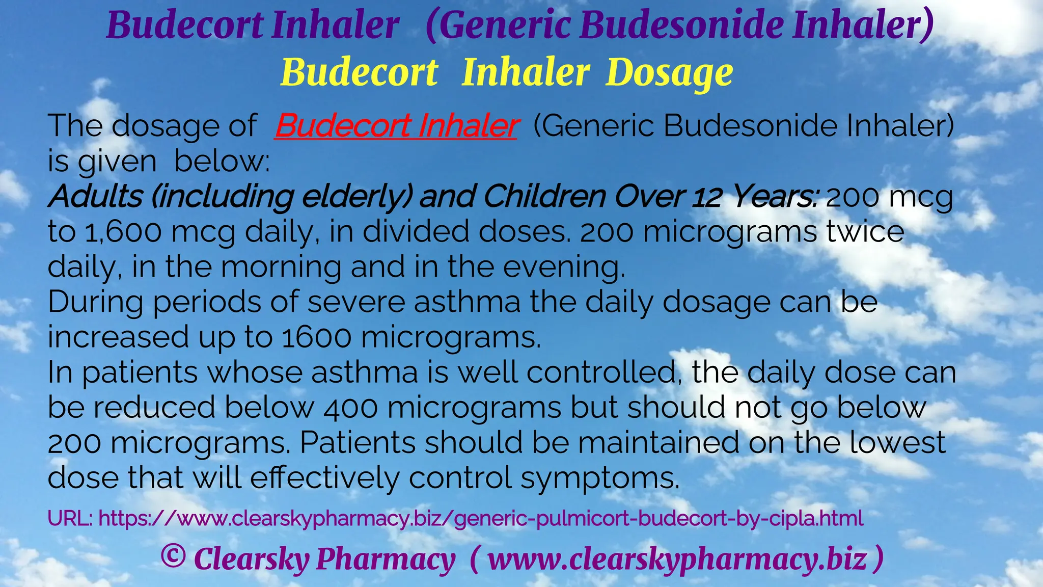 Budecort Inhaler (Generic Budesonide Inhaler) | PPT