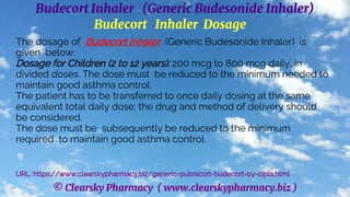 Budecort Inhaler (Generic Budesonide Inhaler) | PDF