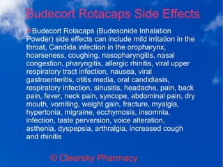 Budecort Rotacaps (Budesonide Inhalation Powder) | PPT