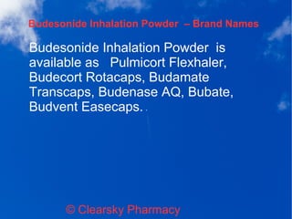 Budecort Rotacaps (Budesonide Inhalation Powder) | PPT