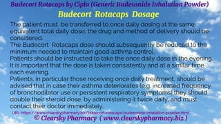 Budecort Rotacaps by Cipla (Generic Budesonide Inhalation Powder) | PDF