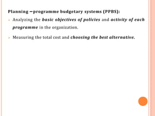 Budegetary Contol Notes - Priciples of Maagemet | PPT