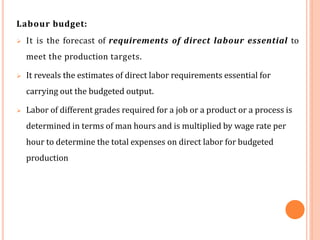 Budegetary Contol Notes - Priciples of Maagemet | PPT
