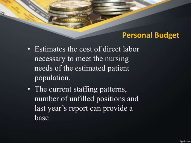 Budget (Nursing Management) | PPTX