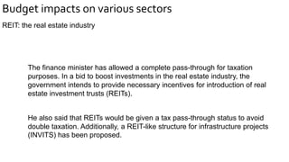 Budget 2014 effects,impacts and benifits | PPTX | Real Estate Industry | Industries