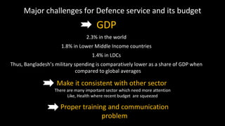 DEFENCE Budget OF BANGLADESH FY 16-17 | PDF