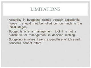 Budget - Meaning, Definition and Objectives | PPTX