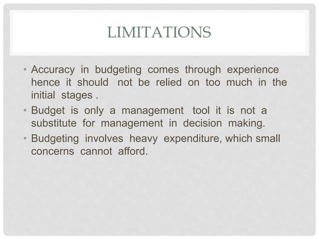 Budget - Meaning, Definition and Objectives | PPT Budget - Meaning, Definition and Objectives | PPT