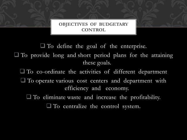 Budget - Meaning, Definition and Objectives | PPTX | Business ...