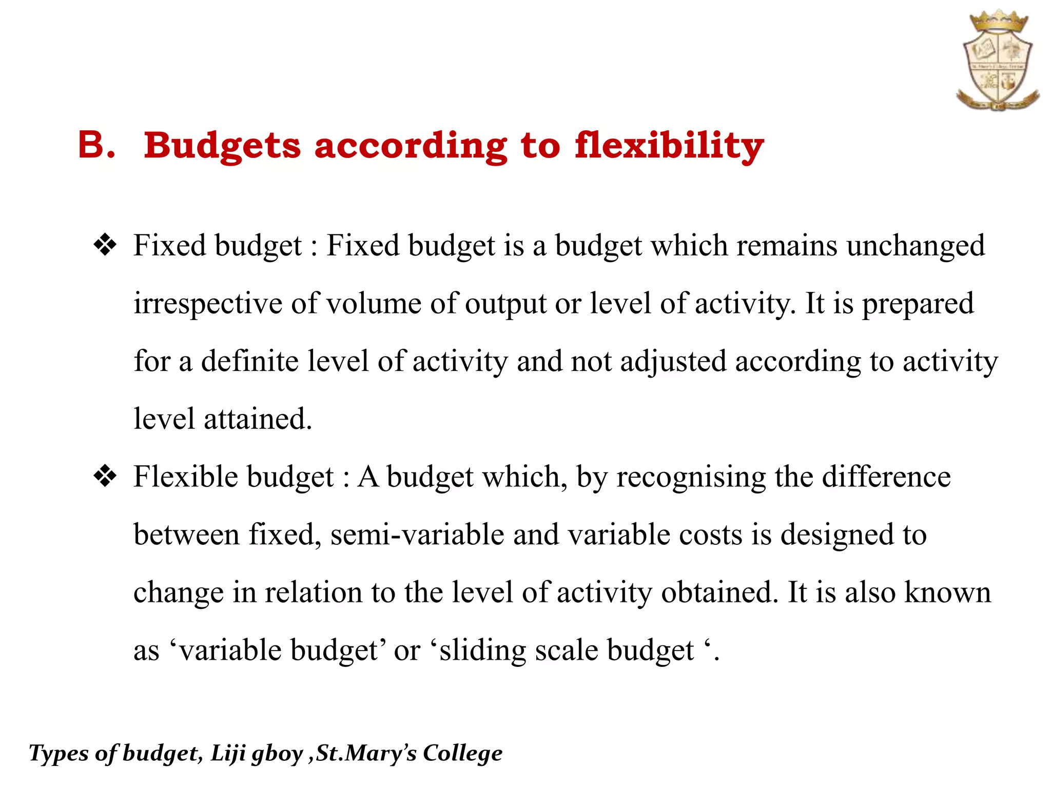Commerce:Types of budget | PPTX