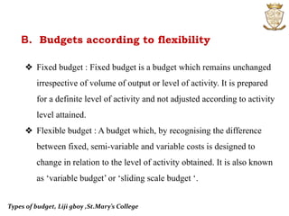 Commerce:Types of budget | PPTX
