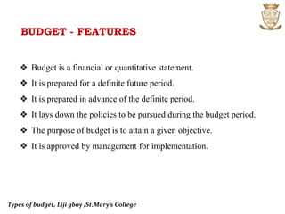 Commerce:Types of budget | PPTX