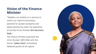 Union Budget presentation ppt for finance and economy | PPT