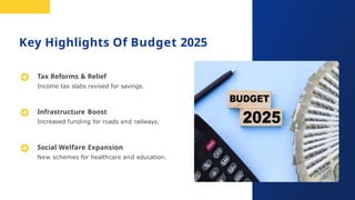 Union Budget presentation ppt for finance and economy | PPT