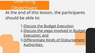 budget-execution.pOWERPOINT PRESENTATION | PPTX