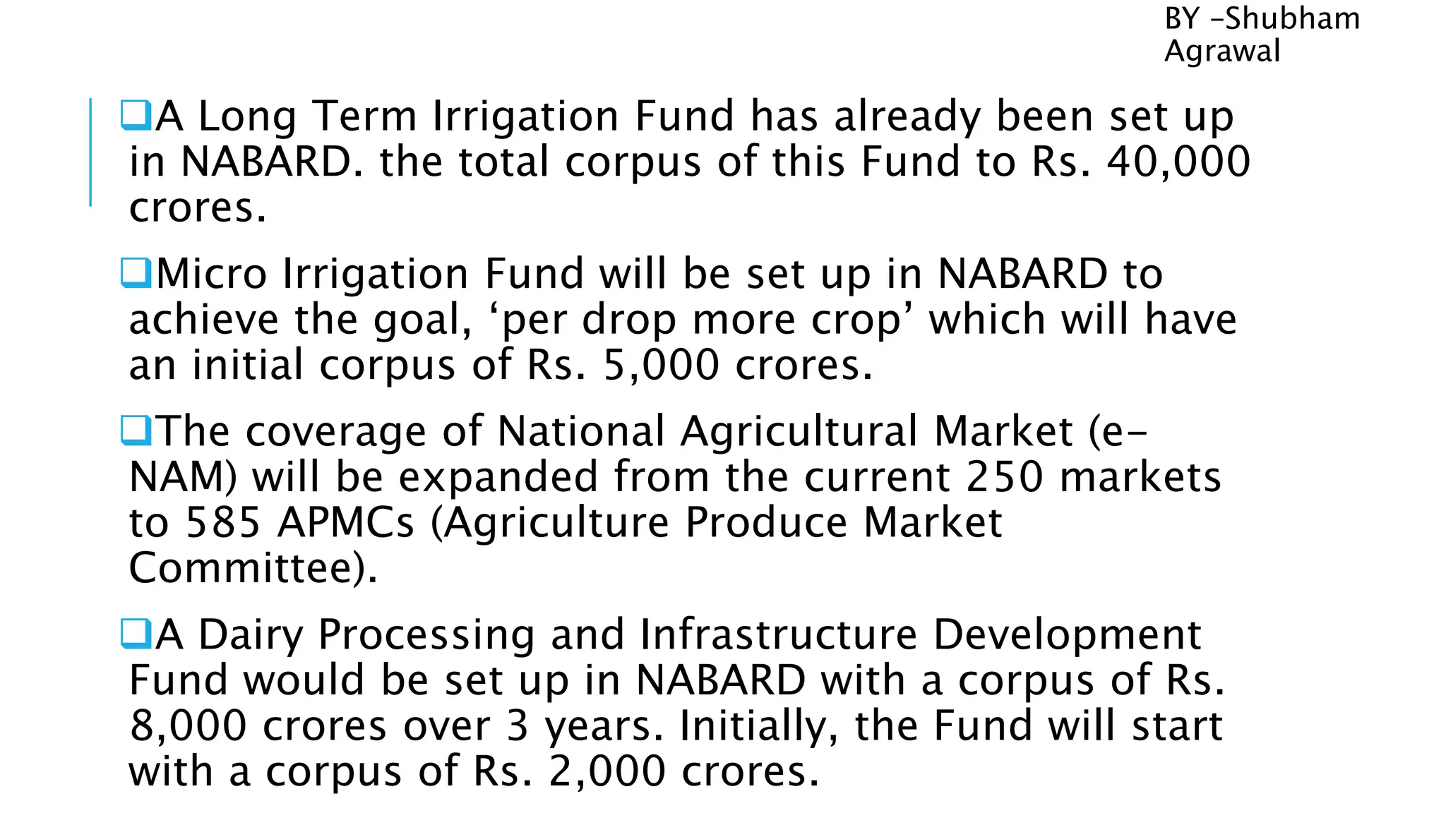 Budget 2017 18 agriculture | PPTX