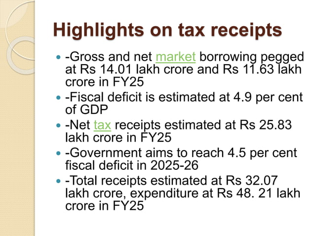 budget powerpoint presentation 2024-25.pptx | Business Accounting & Finance | Business