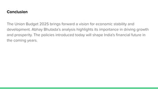 Budget 2025 and Its Economic Impact - An Overview | PDF