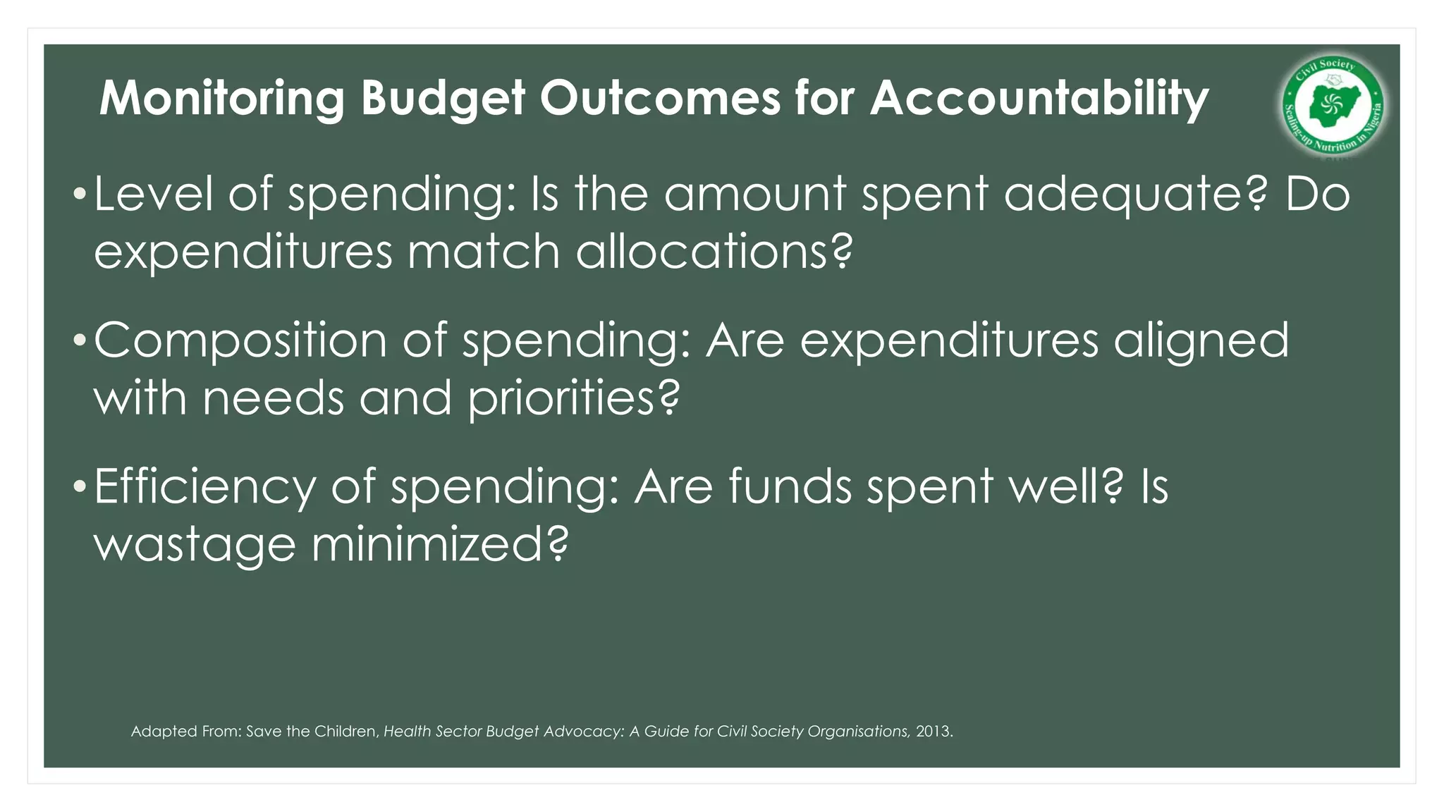 Budget advocacy & Action Planning | PDF