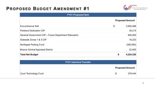 Budget Amendment No. 1 | PDF