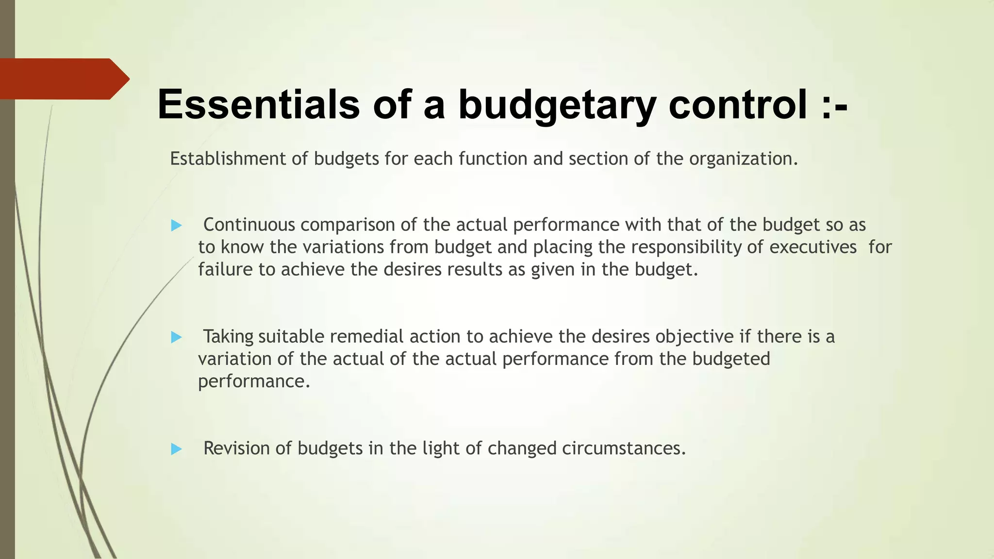 Budget and Budgetary control | PPTX