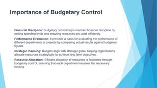 Budget and Budgetary Control related to managerial accounting | PPTX