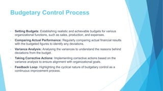 Budget and Budgetary Control related to managerial accounting | PPTX