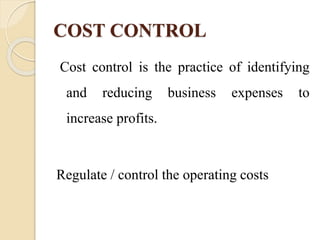 Budget and cost controll unit 2 | PPT