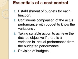 Budget and cost controll unit 2 | PPT