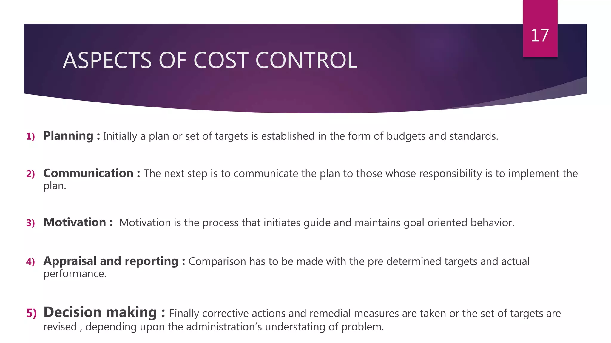 Budget and cost control slide share | PPTX