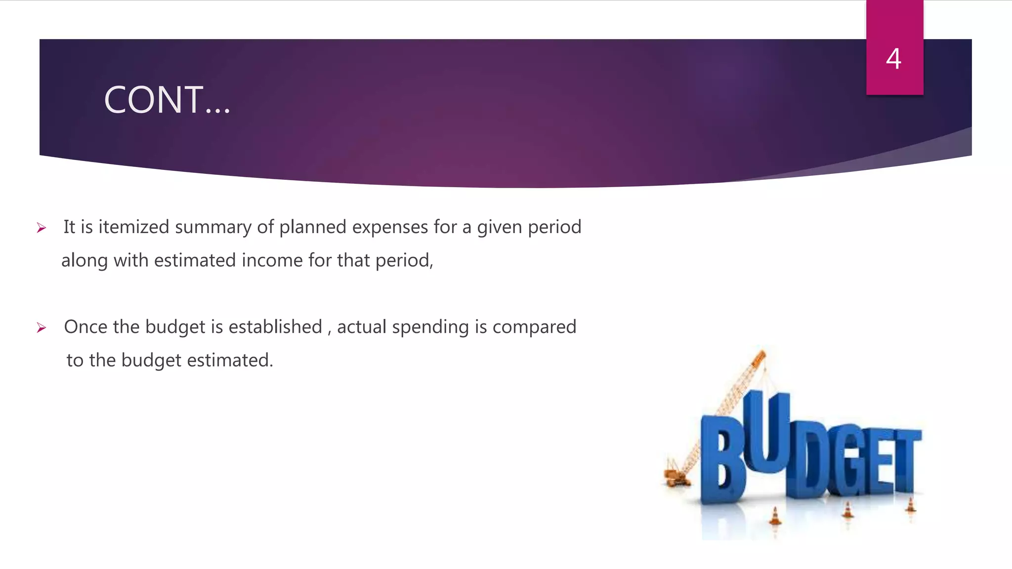 Budget and cost control slide share | PPTX