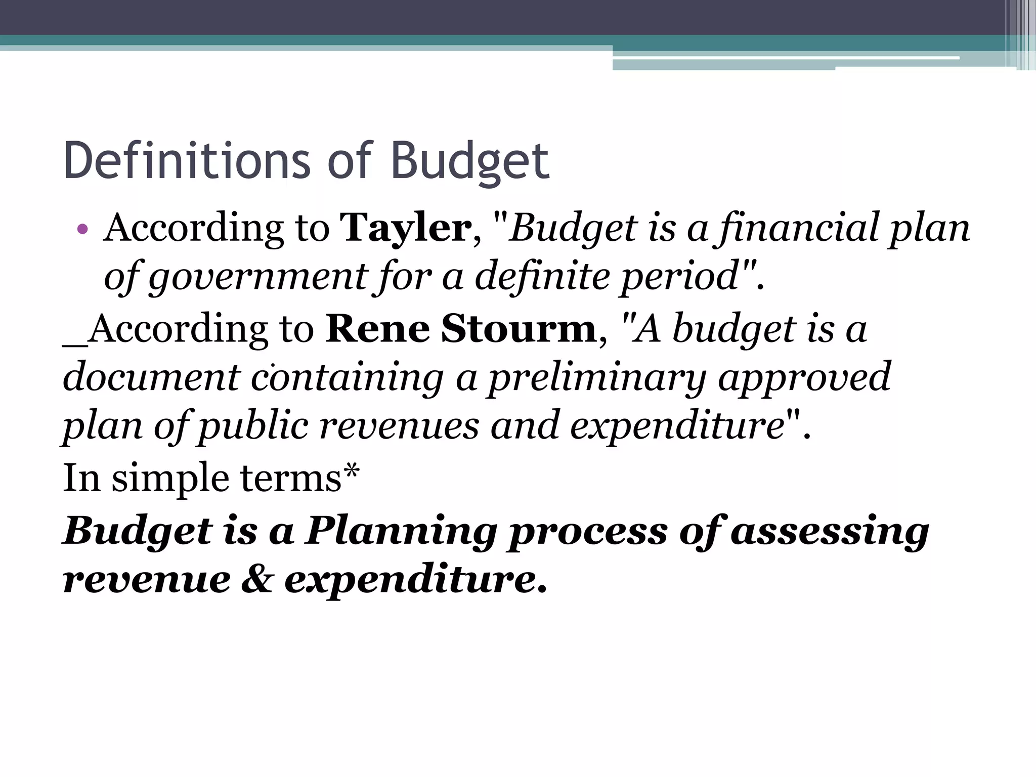 Budget and its various components.pptx