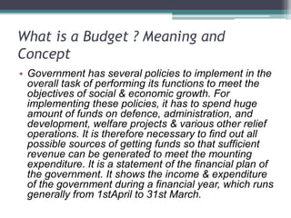 Budget and its various components.pptx