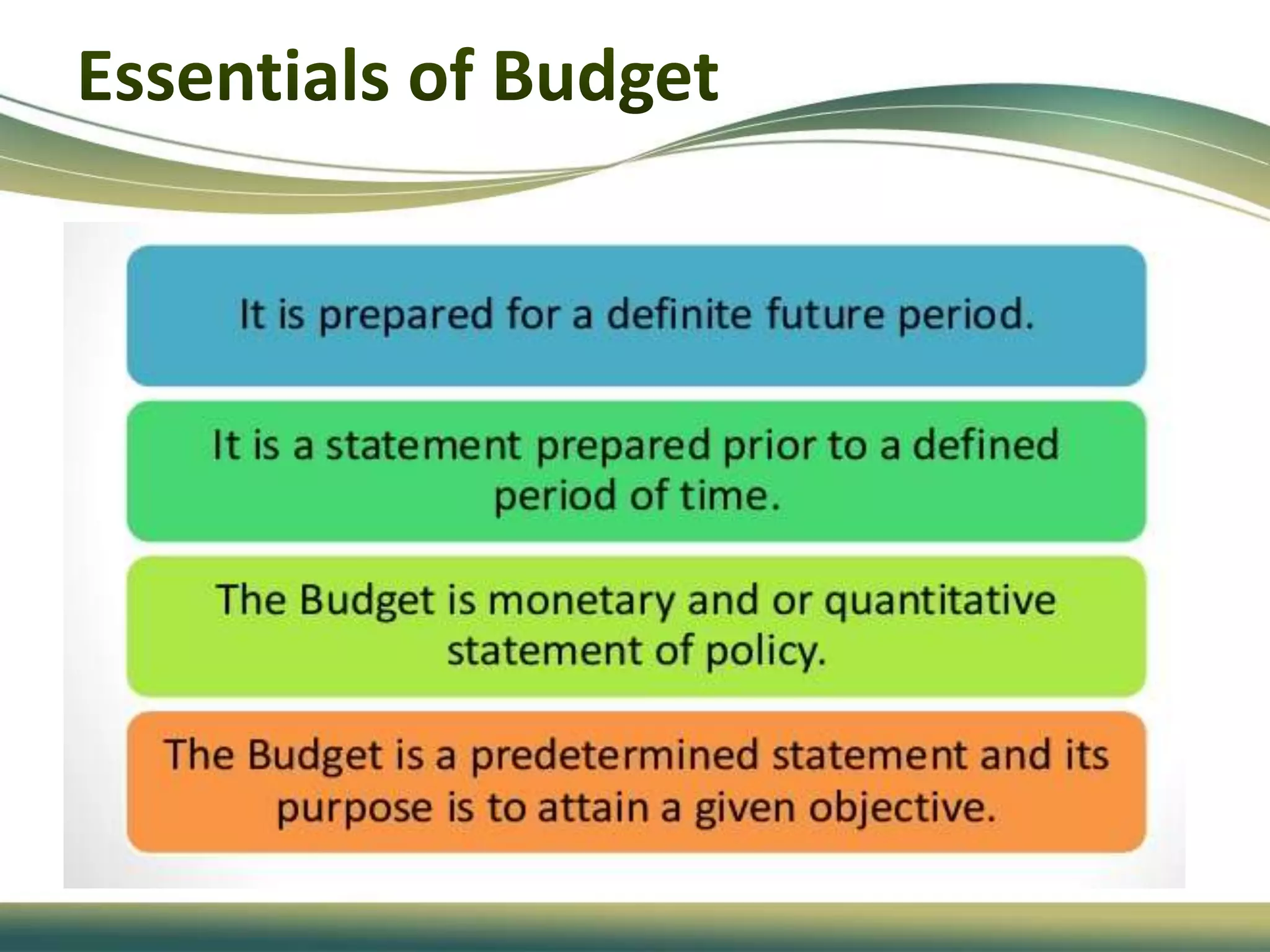 Budgetary control | PPTX