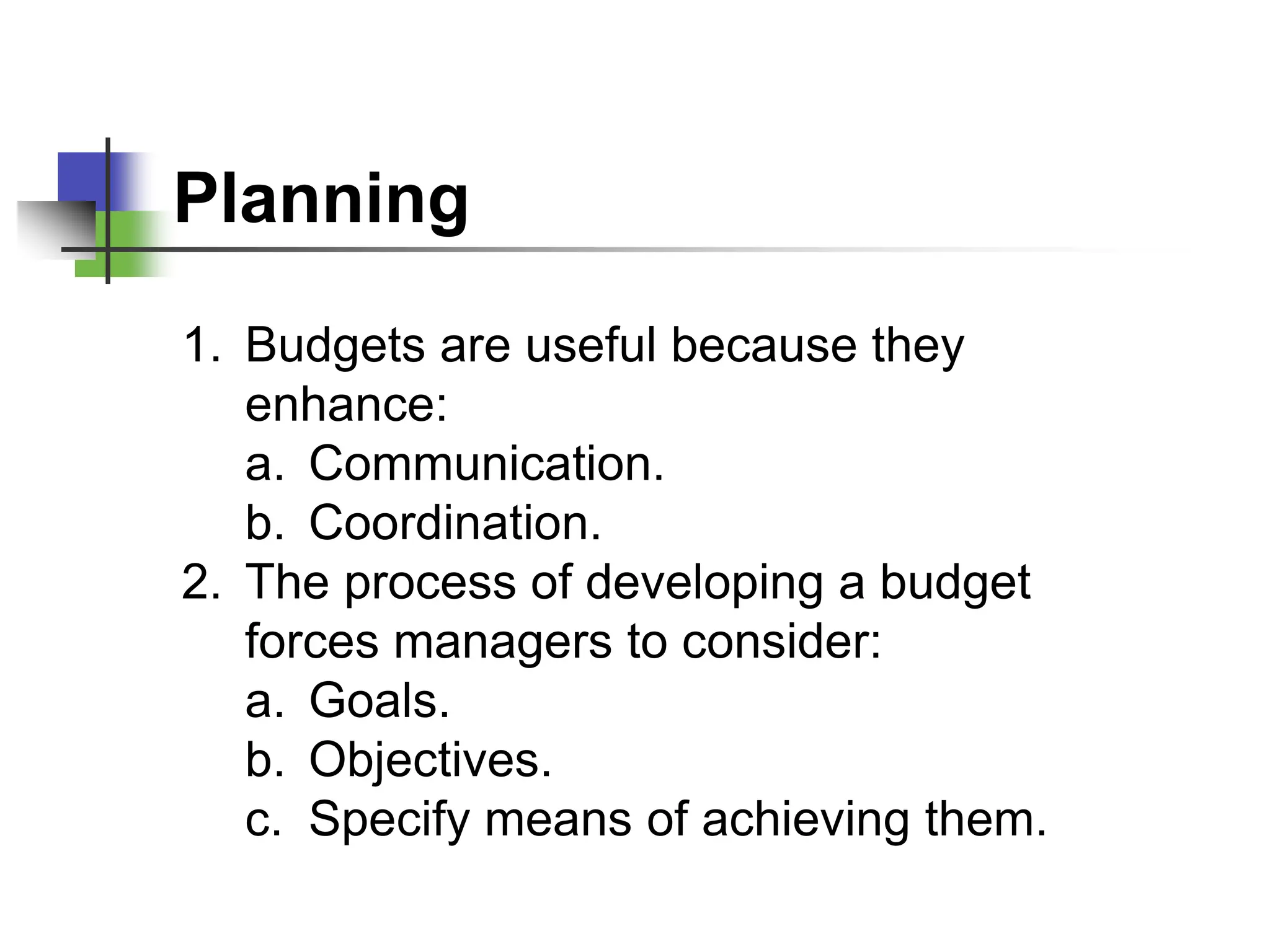 Budgetary Control and Planning and its strategies | PPT