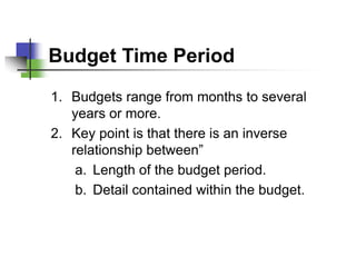 Budgetary Control and Planning and its strategies | PPT