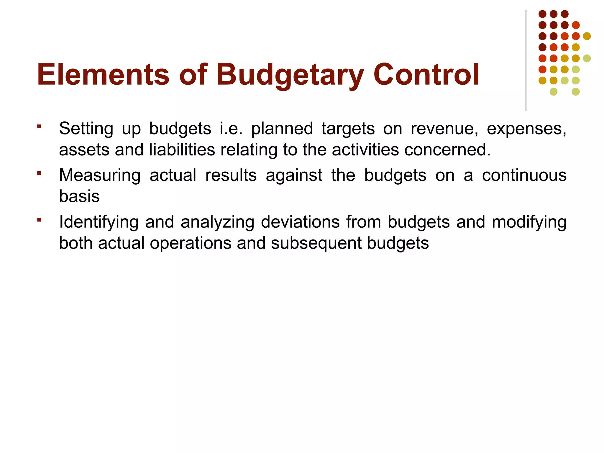 Budgetary control | PPT