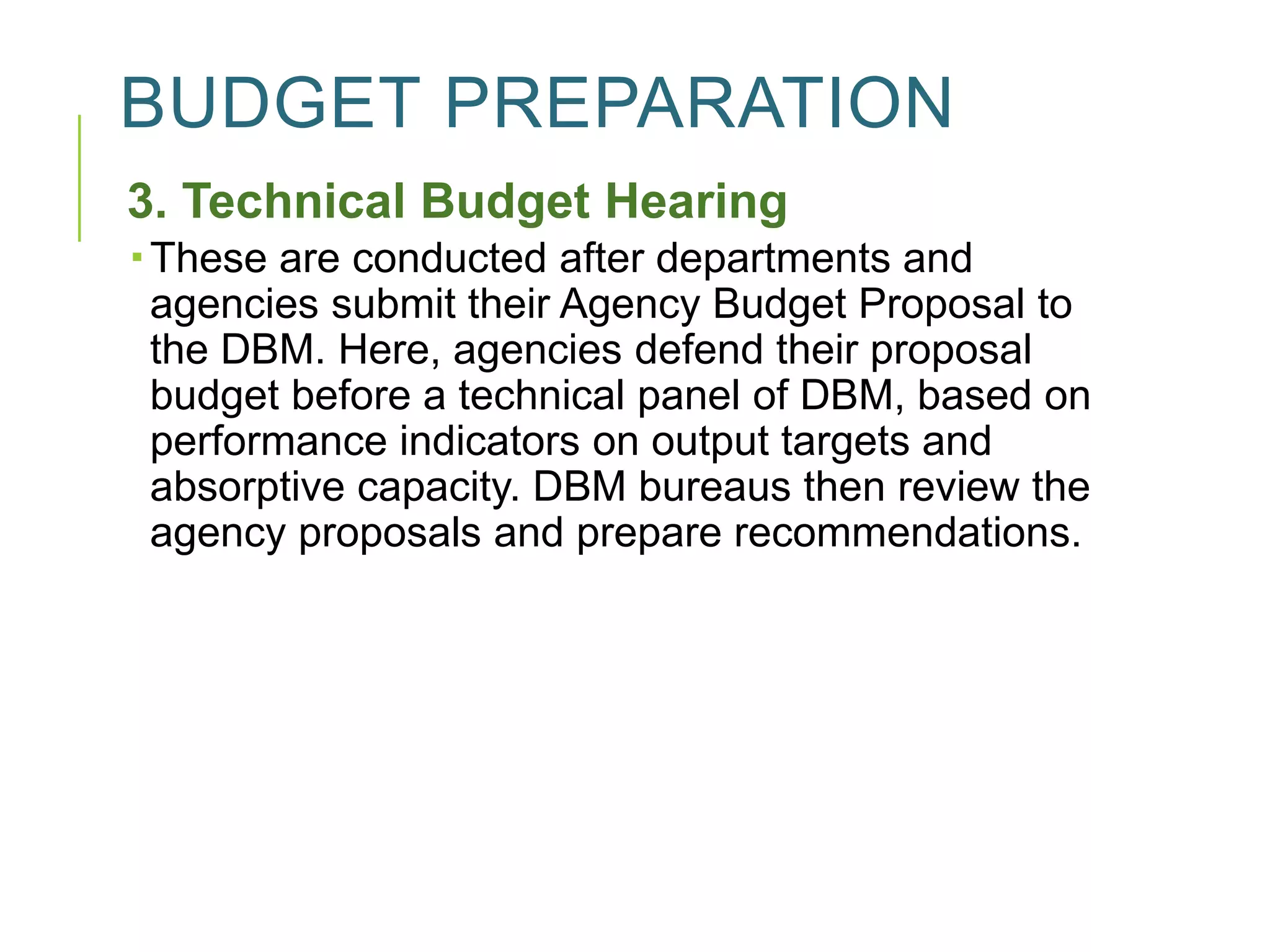 Budgetary System: Budget Process of the Philippine Government | PPTX