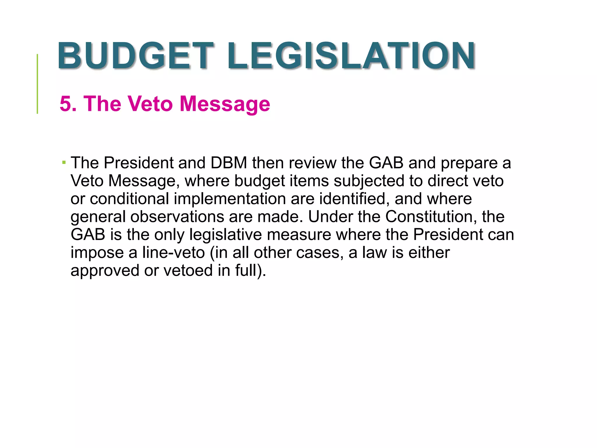 Budgetary System: Budget Process of the Philippine Government | PPTX